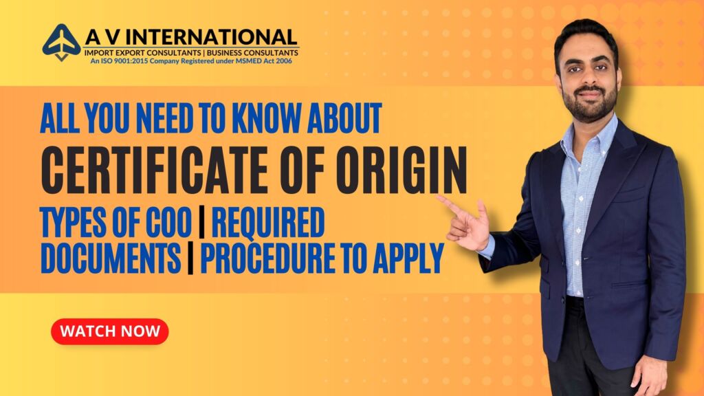 DGFT CoO | Certificate of Origin | All You Need To Know